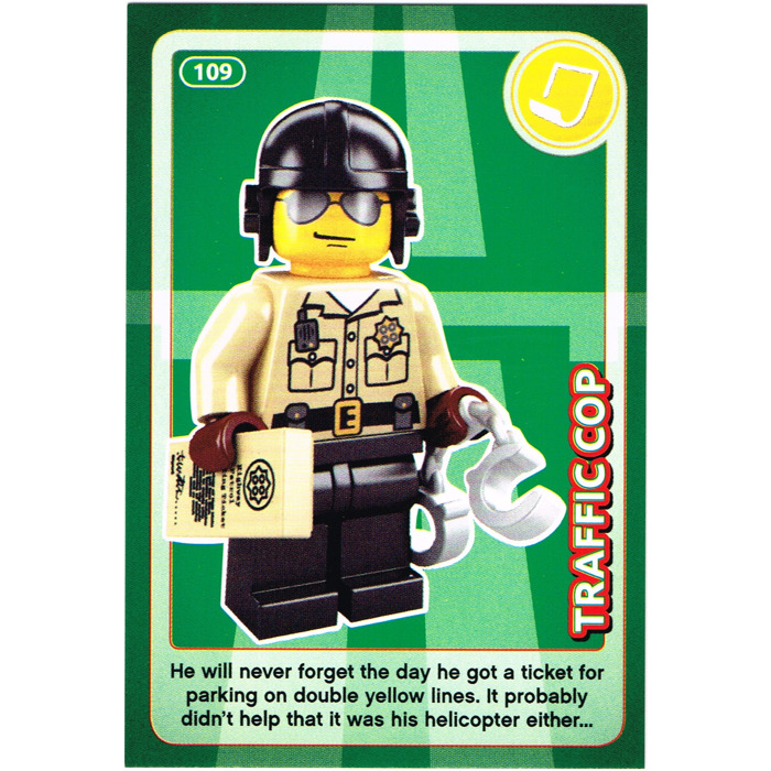LEGO Create the World Card 109 - Traffic Cop | Brick Owl - LEGO Marketplace