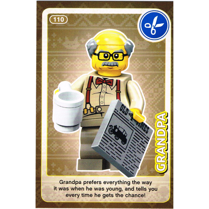 LEGO Create the World Card 110 - Grandpa | Brick Owl - LEGO Marketplace