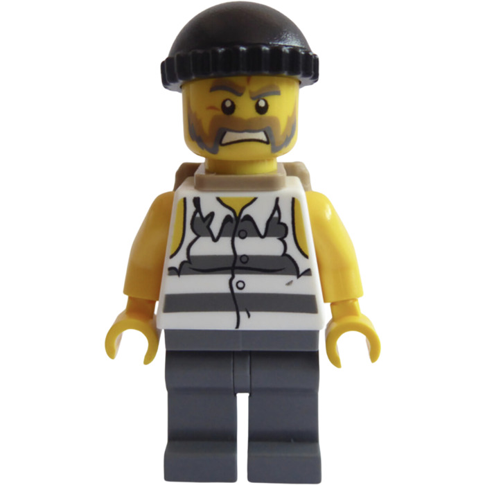 LEGO Criminal with Striped Shirt Minifigure | Brick Owl - LEGO Marketplace