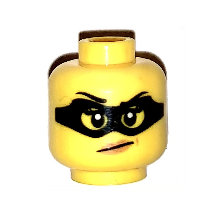 LEGO Crook with Dark Orange Hair Minifigure Head (3626 / 29873) | Brick ...