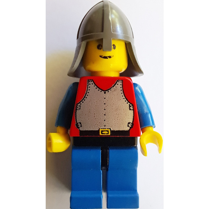 LEGO Crusader Soldier with Plate Armor and Neck Protector Helmet ...
