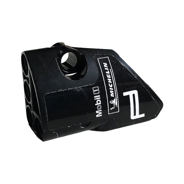 LEGO Curved Panel 1 Left with Mobil 1 Michelin (Left) Sticker (87080 ...