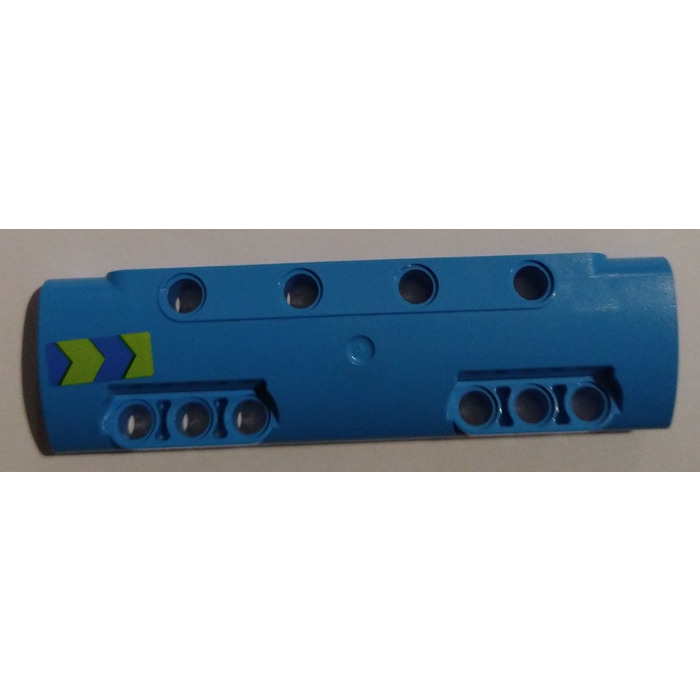 LEGO Curved Panel 11 x 3 with 10 Pin Holes with Chevron sticker 42091 ...