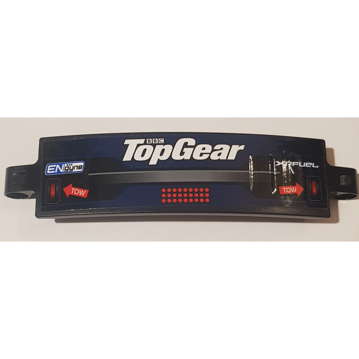 LEGO Curved Panel 13 x 2 x 3 with Pin Holes with Top gear Sticker ...