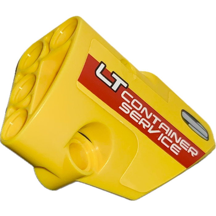 LEGO Curved Panel 2 Right with LT Container Service Sticker (87086 ...