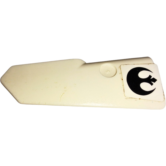 LEGO Curved Panel 22 Left with Black SW Rebel Alliance Symbol Sticker ...