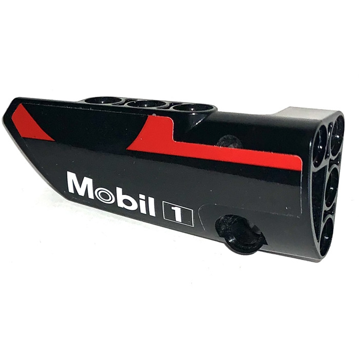 LEGO Curved Panel 3 Left with Mobil 1 decoration Right Side Sticker ...