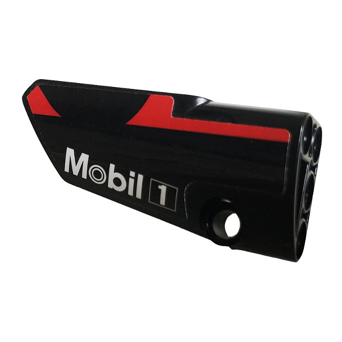 LEGO Curved Panel 3 Left with Mobil 1 decoration Right Side Sticker ...