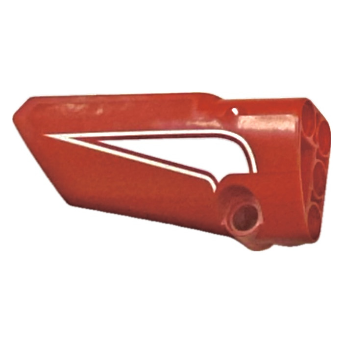 LEGO Curved Panel 3 Left with White Curved Arrow Sticker (64683 ...