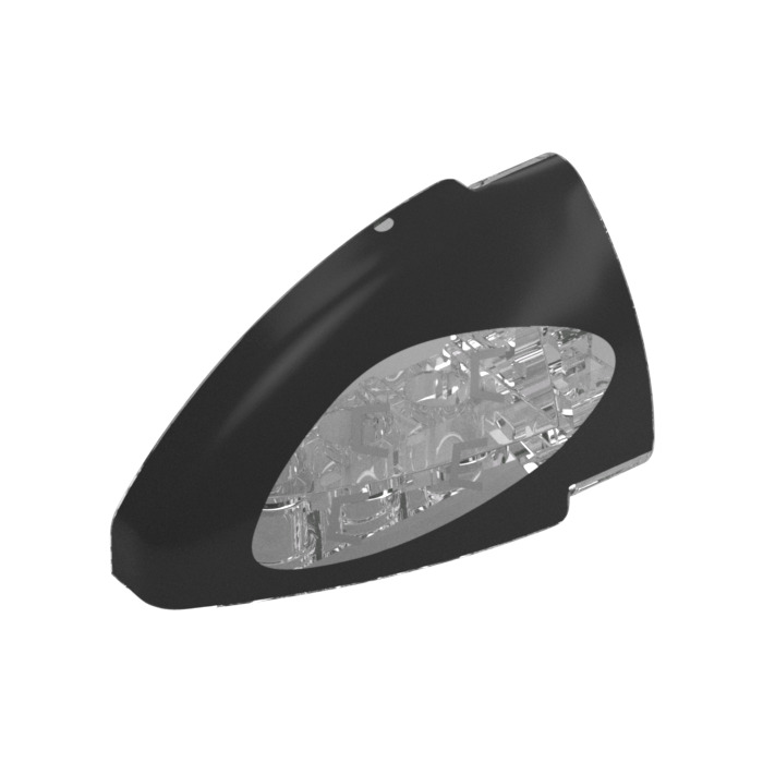 LEGO Curved Panel 3 x 5 x 2 Right with Headlight and Black (2442 / ...