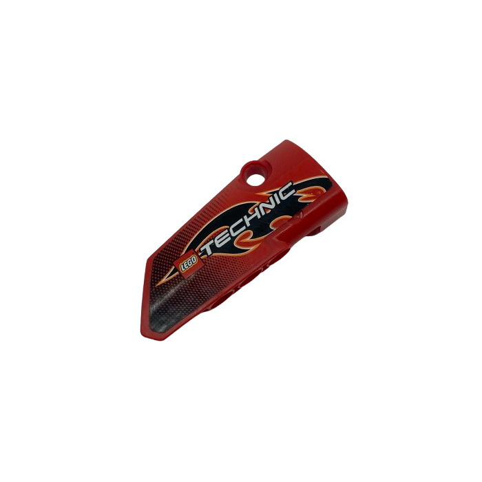 LEGO Curved Panel 4 Right with Flames and LEGO Technic Logo Sticker ...