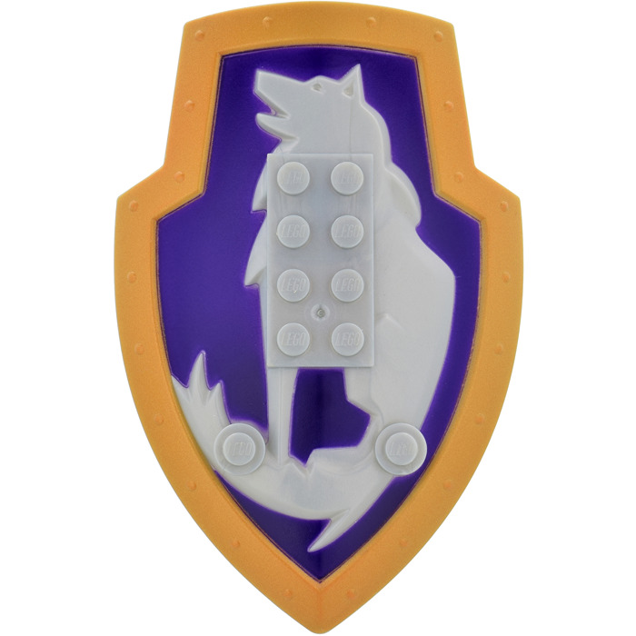 LEGO Curved Shield with Danju Wolf (50654) | Brick Owl - LEGO Marketplace