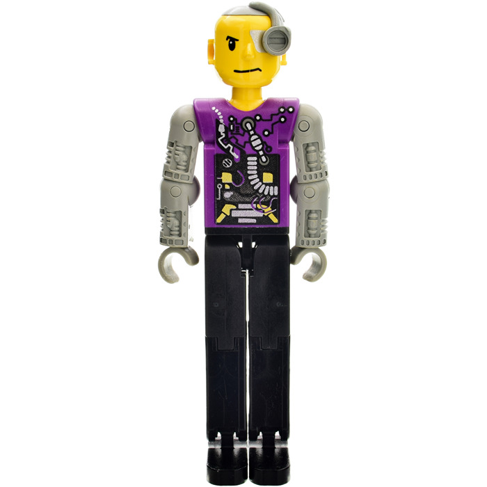 LEGO Cyber Person with Purple Torso Technic Figure | Brick Owl - LEGO ...