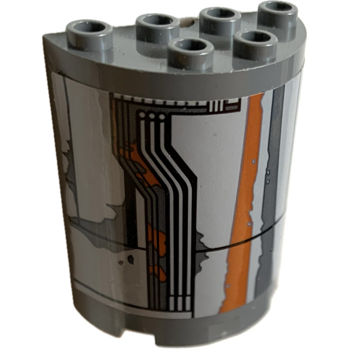 LEGO Cylinder 2 x 4 x 4 Half (6218 / 20430) | Brick Owl - LEGO Marketplace