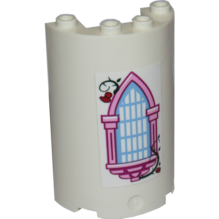 LEGO Cylinder 2 x 4 x 5 Half with Window Sticker (35312) | Brick Owl ...