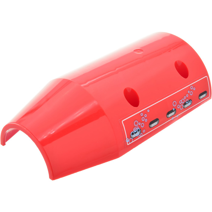 LEGO Cylinder 6 x 3 x 10 Half with Pin Holes with Vent Holes with ...