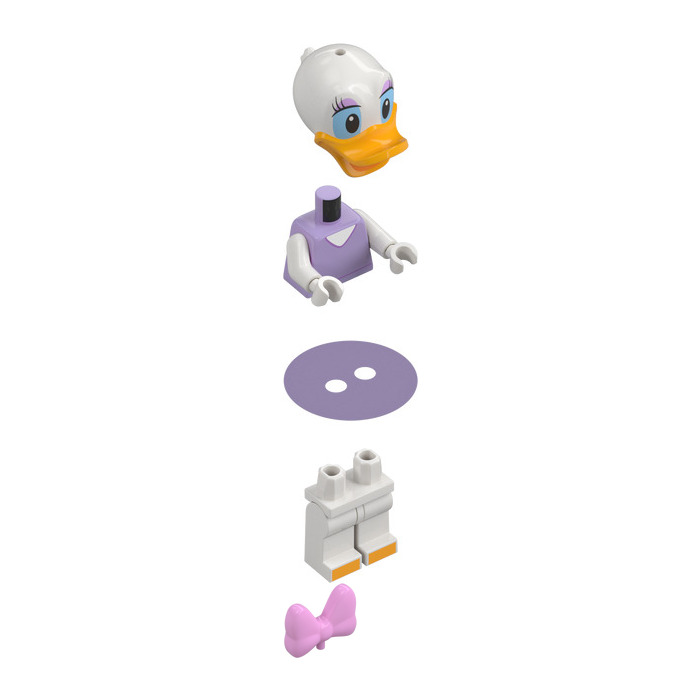 LEGO Daisy Duck with Lavender Dress and Bright Pink Bow Minifigure ...