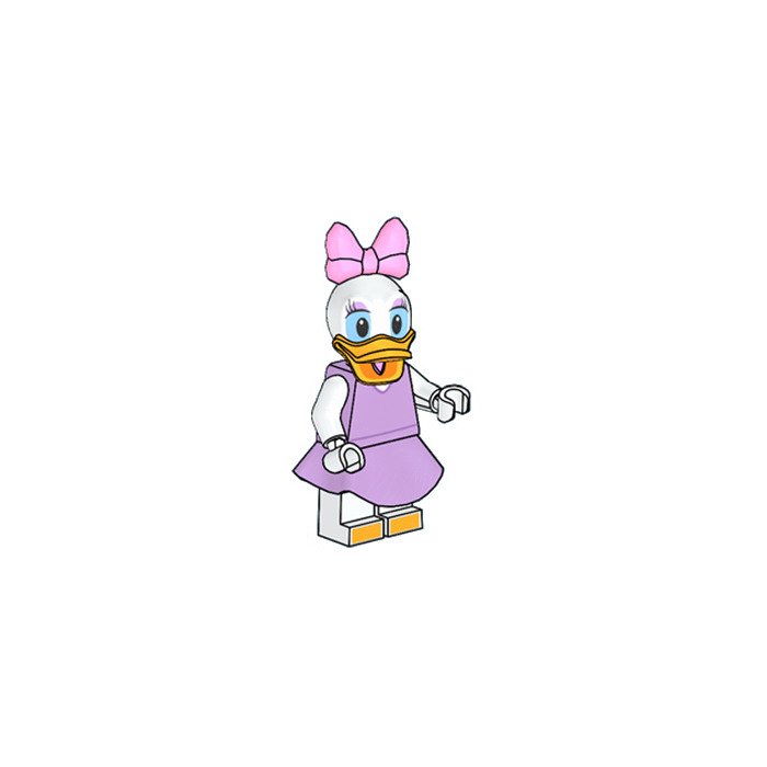 LEGO Daisy Duck with Lavender Dress and Bright Pink Bow Minifigure ...