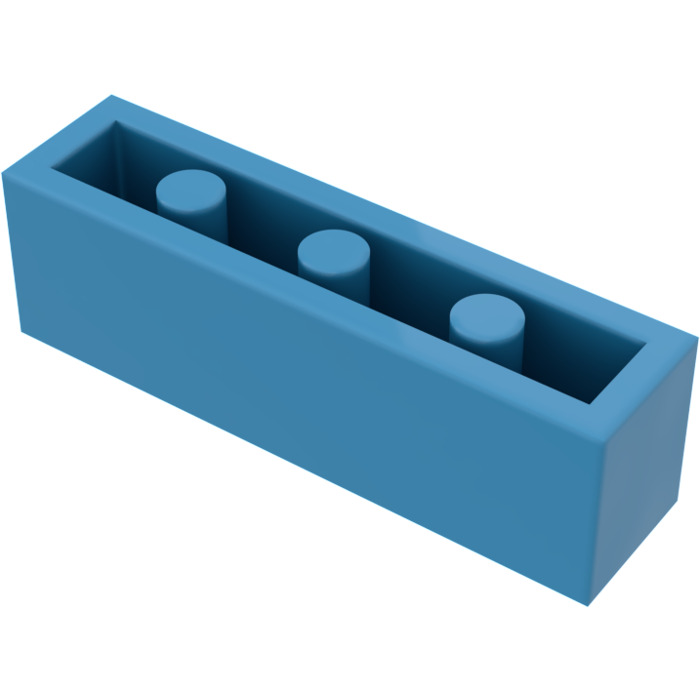 LEGO Dark Azure Brick 1 x 4 (3010) | Brick Owl