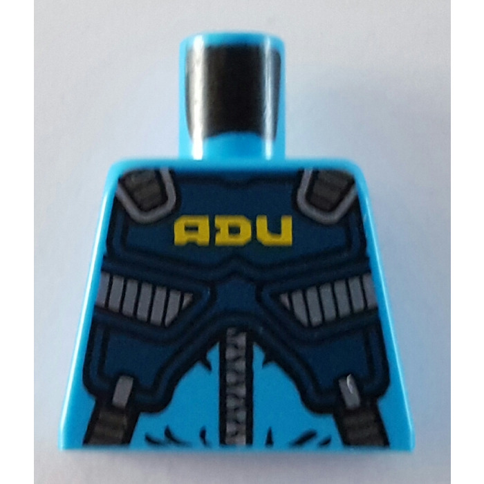 LEGO Dark Azure Minifig Torso without Arms with ADU (973) | Brick Owl ...