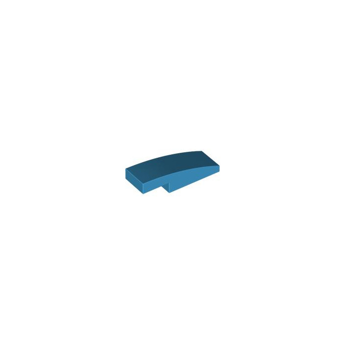 LEGO Dark Azure Slope 0.7 x 3 Curved (7302) | Brick Owl