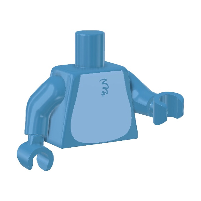 LEGO Dark Azure Stitch (Dark Azure) Minifig Torso (973) | Brick Owl ...