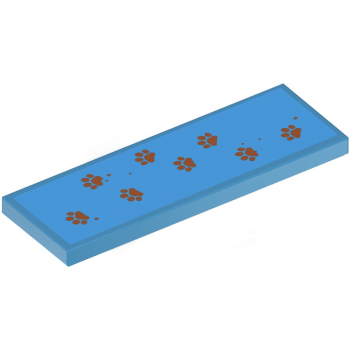 LEGO Tile 2 x 6 with Paw Prints Sticker (69729) | Brick Owl - LEGO ...