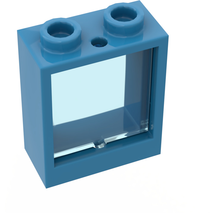 LEGO Dark Azure Window with Transparent Light Blue Glass | Brick Owl ...