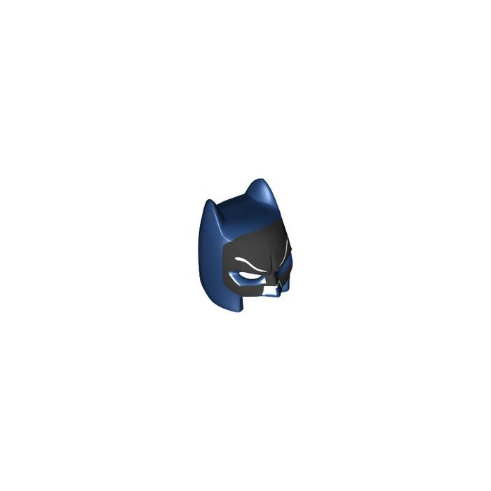 LEGO Dark Blue Batman Cowl Mask with Short Ears and Open Chin with ...