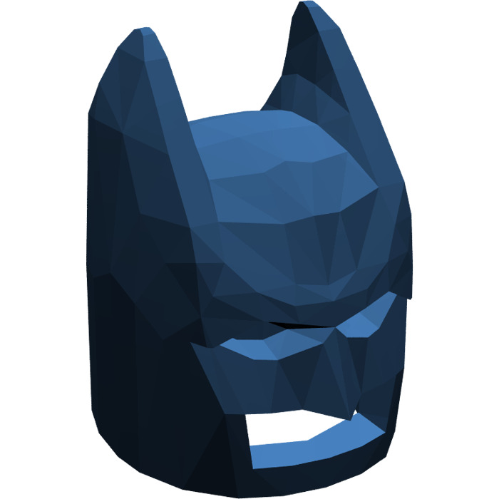 LEGO Dark Blue Batman Cowl Mask without Angular Ears (55704) | Brick ...