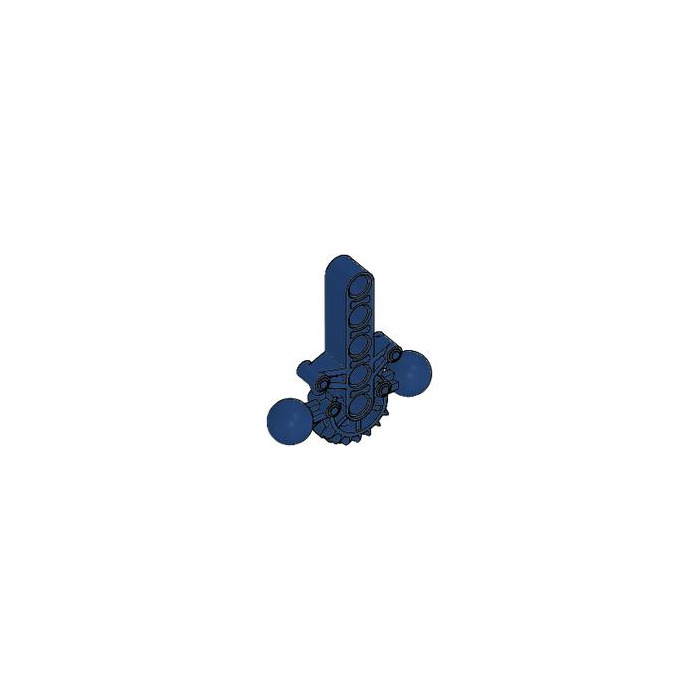 LEGO Dark Blue Bionicle Hip Joint with Gear and Beam 5 (47306) | Brick Owl