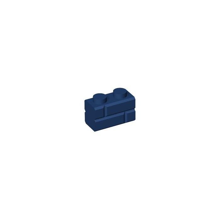 LEGO Dark Blue Brick 1 x 2 with Embossed Bricks (98283) | Brick Owl