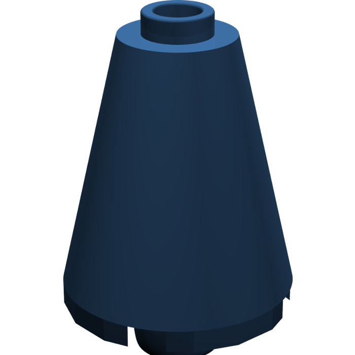 LEGO Dark Blue Cone 2 x 2 x 2 (Open Stud) (3942 / 14918) | Brick Owl ...