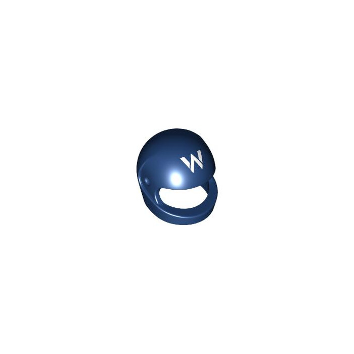 LEGO Dark Blue Crash Helmet with Williams Logo (2446 / 111104) | Brick ...