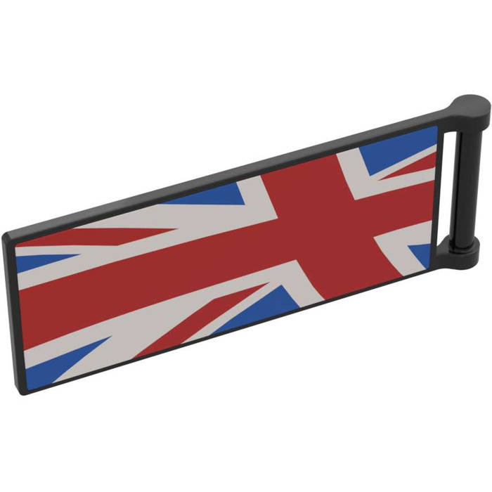 LEGO Dark Blue Flag 7 x 3 with Bar Handle with 'High Tea Requires ...