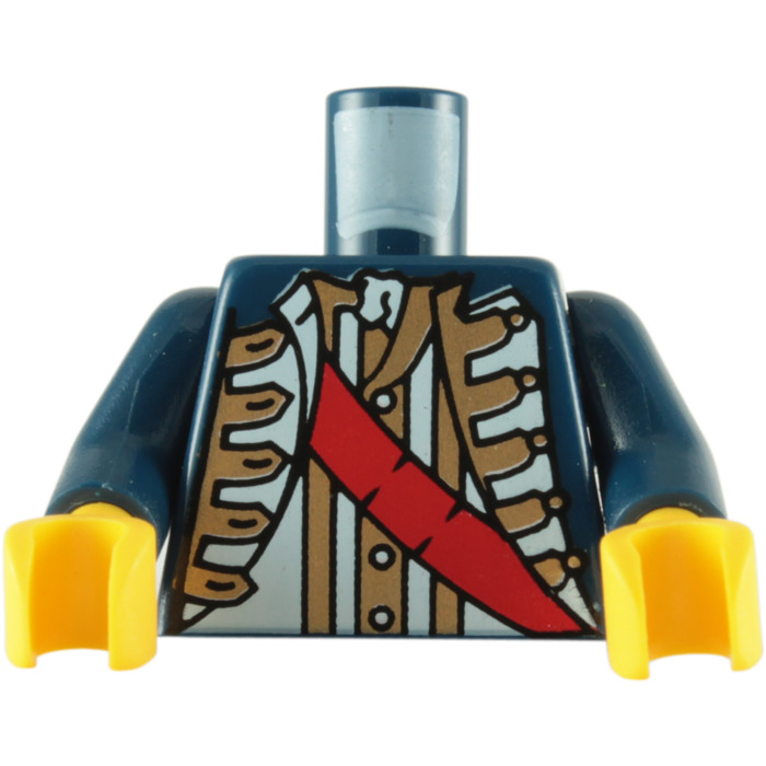 LEGO Dark Blue Imperial / Pirate Jacket with Scabbard Torso (76382 / ...