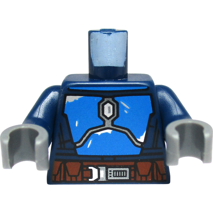LEGO Dark Blue Mandalorian Warrior Minifig Torso (973 / 76382) | Brick ...