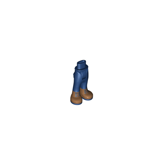 LEGO Dark Blue Minidoll Hip with Trousers with Medium Flesh Boots and ...