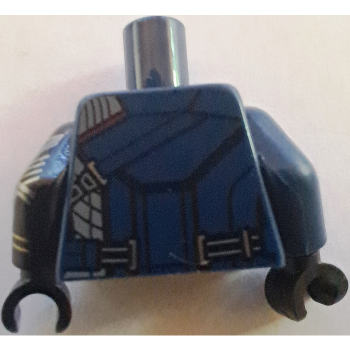 LEGO Dark Blue Minifig Torso with Winter Soldier Decoration (973 ...