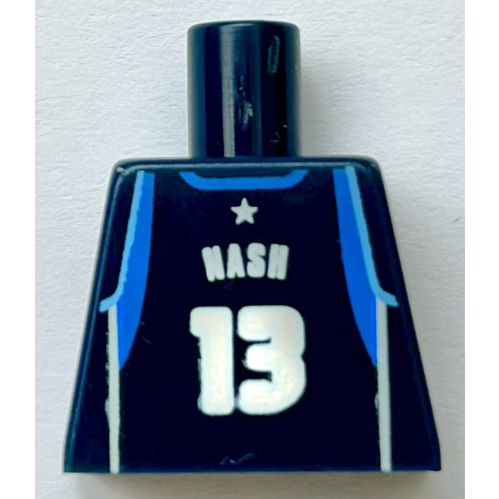 LEGO Dark Blue Minifigure NBA Torso with NBA Dallas Mavericks #13 ...