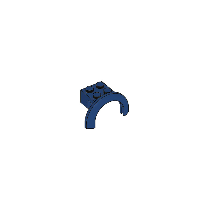 LEGO Dark Blue Mudguard Brick 2.5 x 4 x 1.7 with Wheel Arch (50745 ...