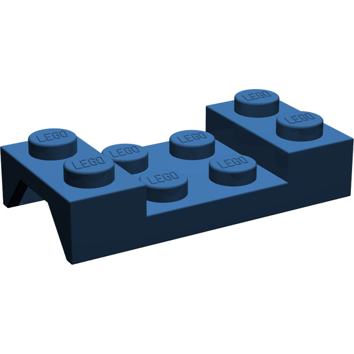 LEGO Dark Blue Mudguard Plate 2 x 4 with Arch without Hole (3788 ...