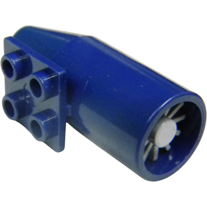 LEGO Dark Blue Plane Jet Engine with Medium Stone Gray Center | Brick ...