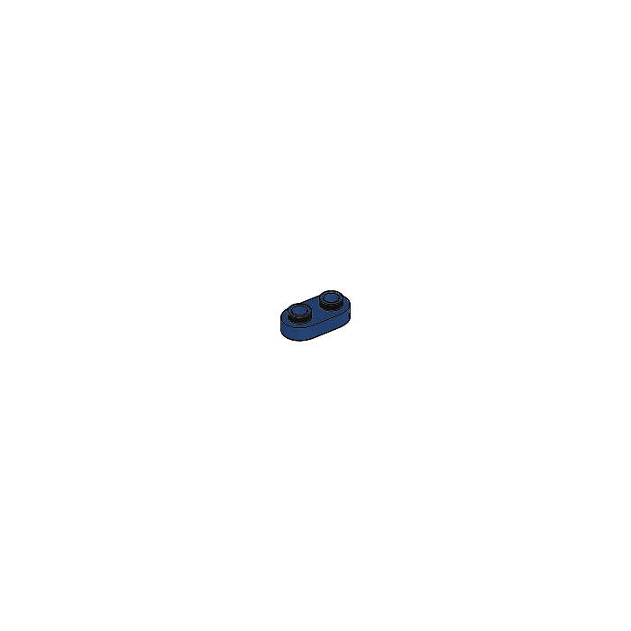 LEGO Dark Blue Plate 1 x 2 with Rounded Ends (35480) | Brick Owl - LEGO ...