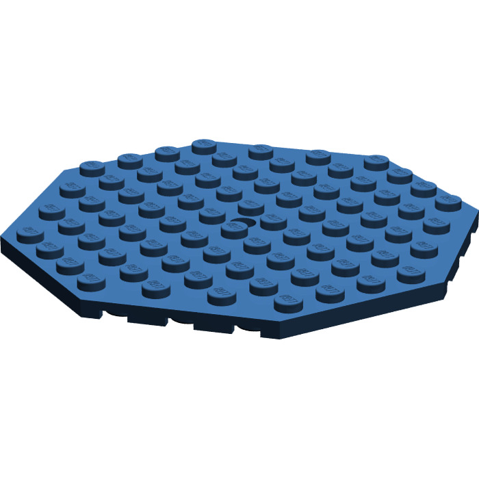 LEGO Dark Blue Plate 10 x 10 Octagonal with Hole (89523) | Brick Owl ...