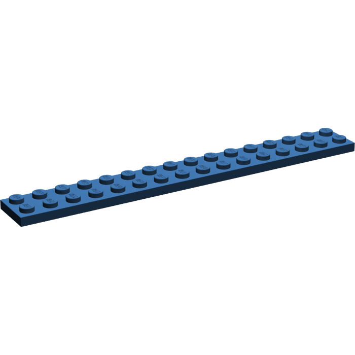 LEGO Dark Blue Plate 2 x 16 (4282) | Brick Owl - LEGO Marketplace