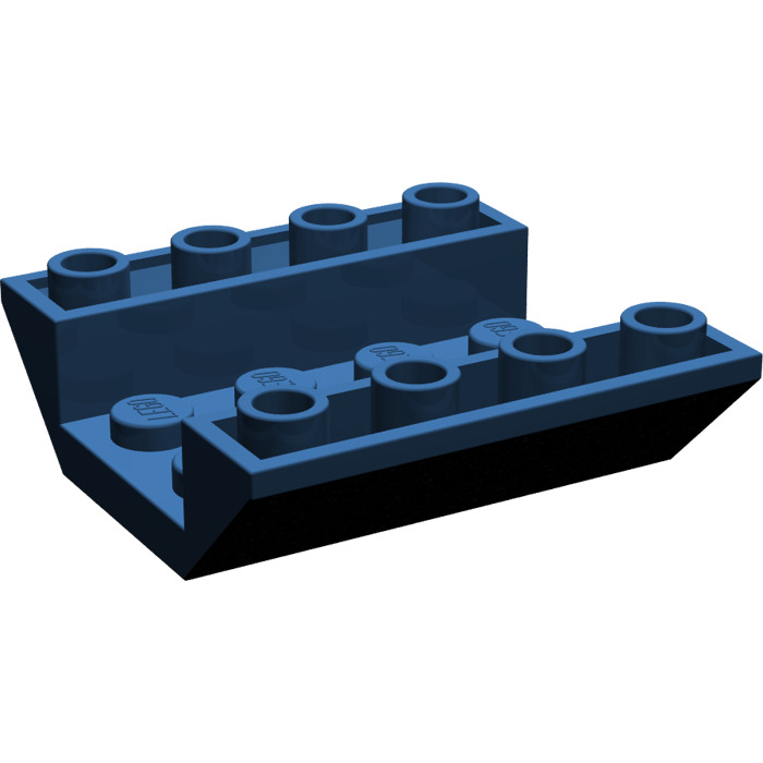LEGO Dark Blue Slope 4 x 4 (45°) Double Inverted with Open Center (No ...