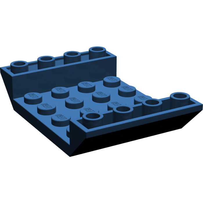 LEGO Azul oscuro Pendiente 4 x 6 (45°) Doble Invertido con Open Centrar ...