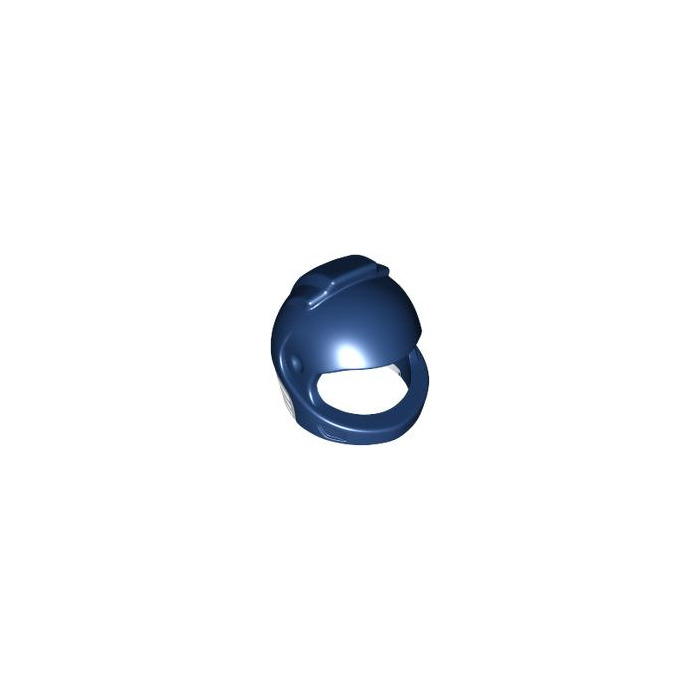 LEGO Dark Blue Space Helmet with White Neck Base (49663) | Brick Owl