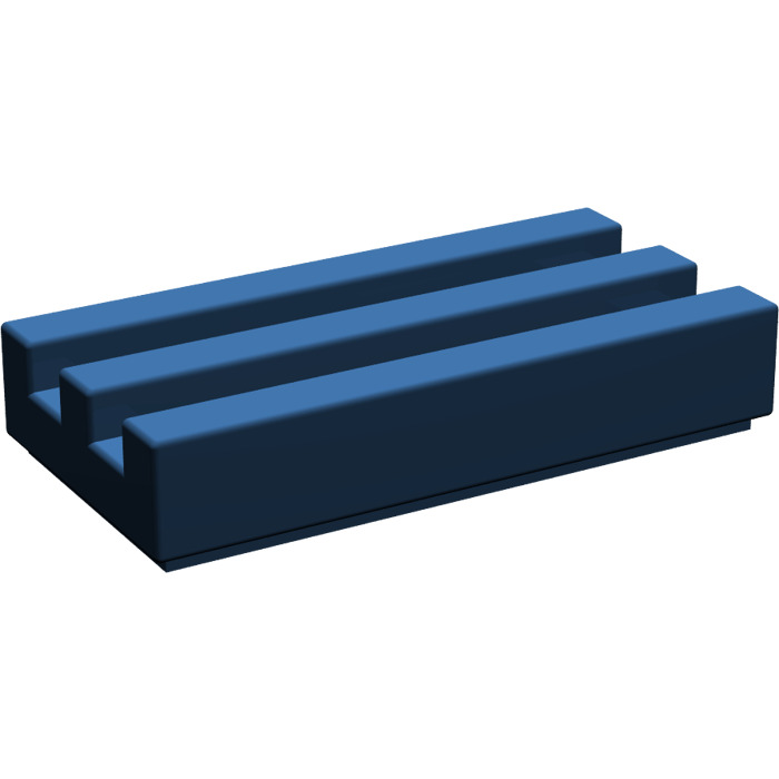 LEGO Dark Blue Tile 1 x 2 Grille (with Bottom Groove) (2412 / 30244 ...